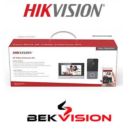 Kit interphone vidéo sans fil Hikvision DS-KIS603-P - BEKVISION